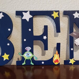 Outer Space, Science Birthday Theme, 3D Letters, Outer Space Letters ...