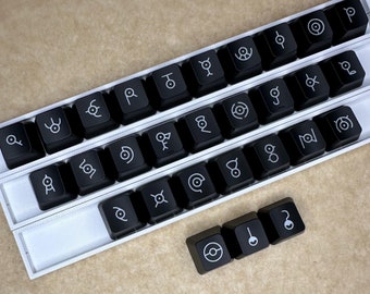 Unown Keycap Set | Pokemon Keycaps | Custom Keycaps | Gifts for Gamers ...