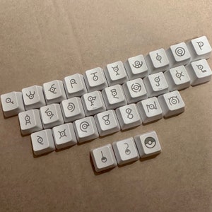 Unown Keycap Set - Etsy