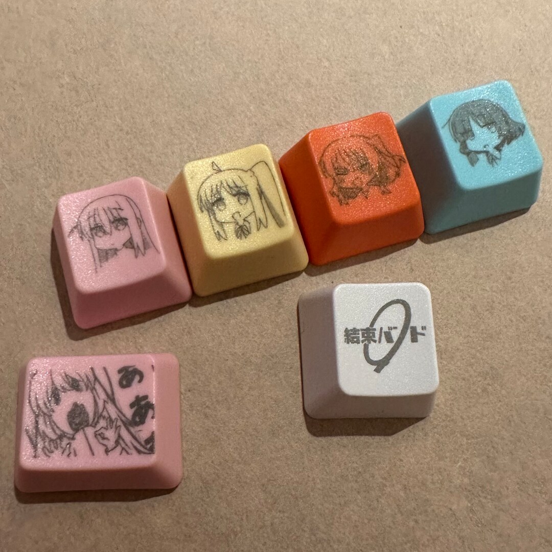 Bocchi the Rock Keycap Set (6) - Etsy