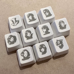 Persona 5 Keycap Set Cherry MX Laser Etched - Etsy
