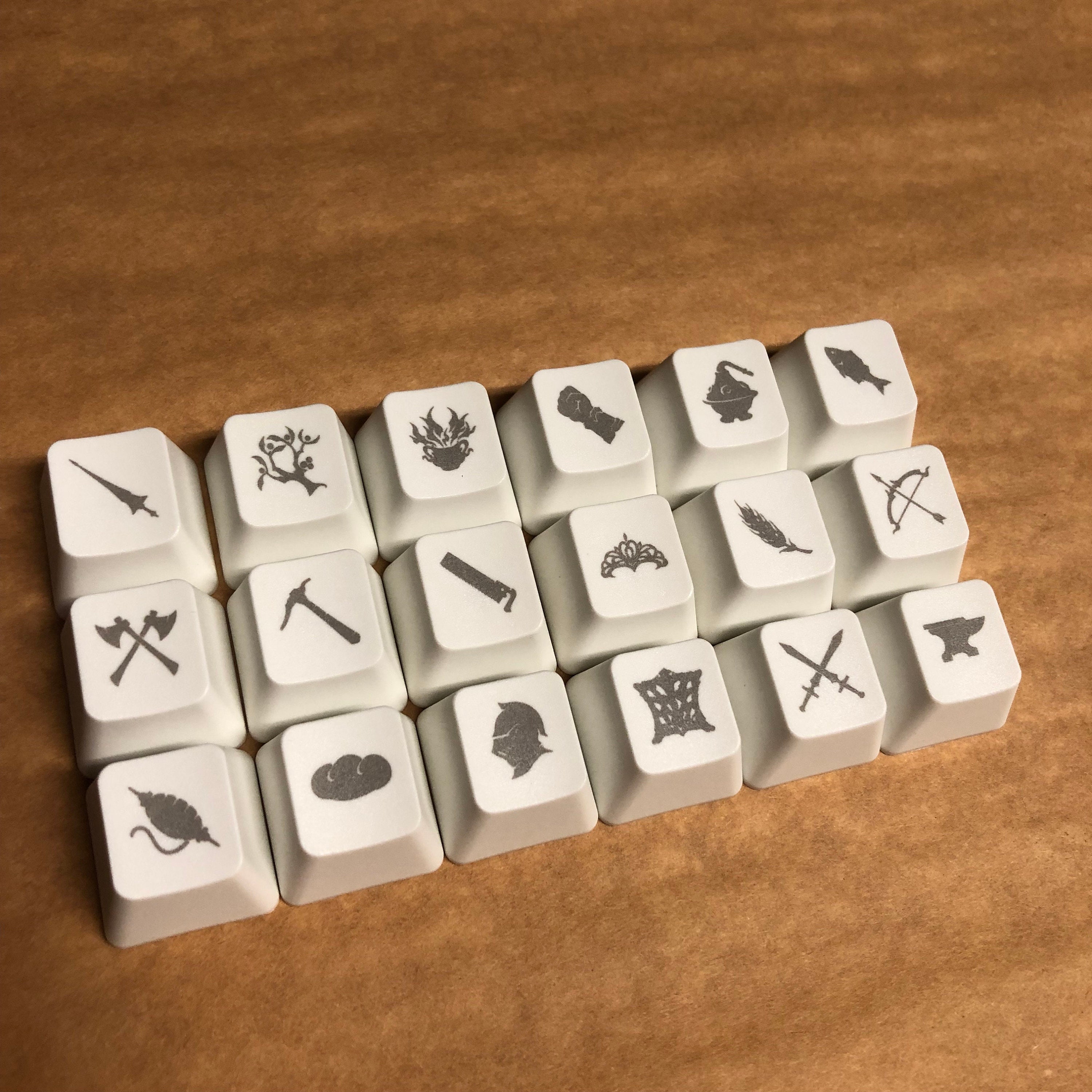 FFXIV Keycap Set Final Fantasy Jobs Symbols - Etsy