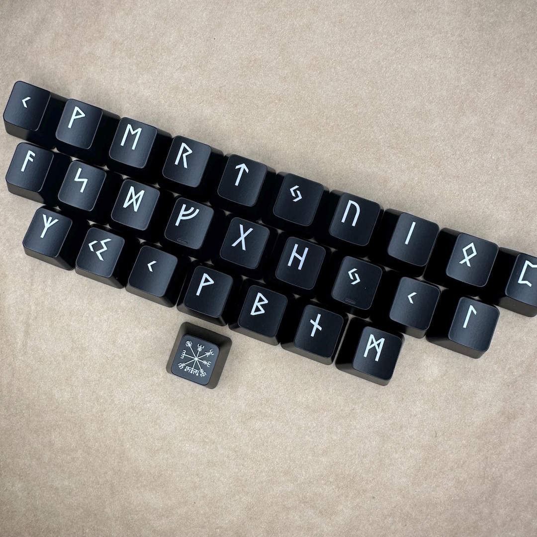 Rune Keycap Set, Elder Futhark Runes - Etsy