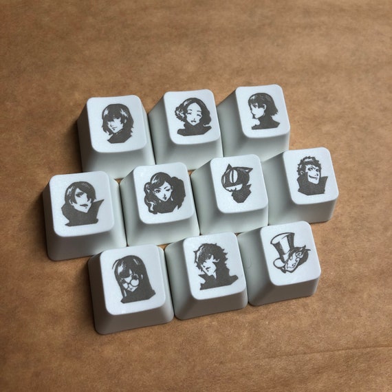 Persona 5 Keycap Set Cherry MX Laser Etched - Etsy