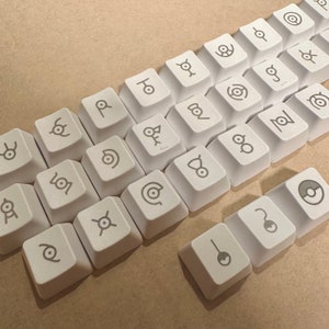 Unown Keycap Set - Etsy