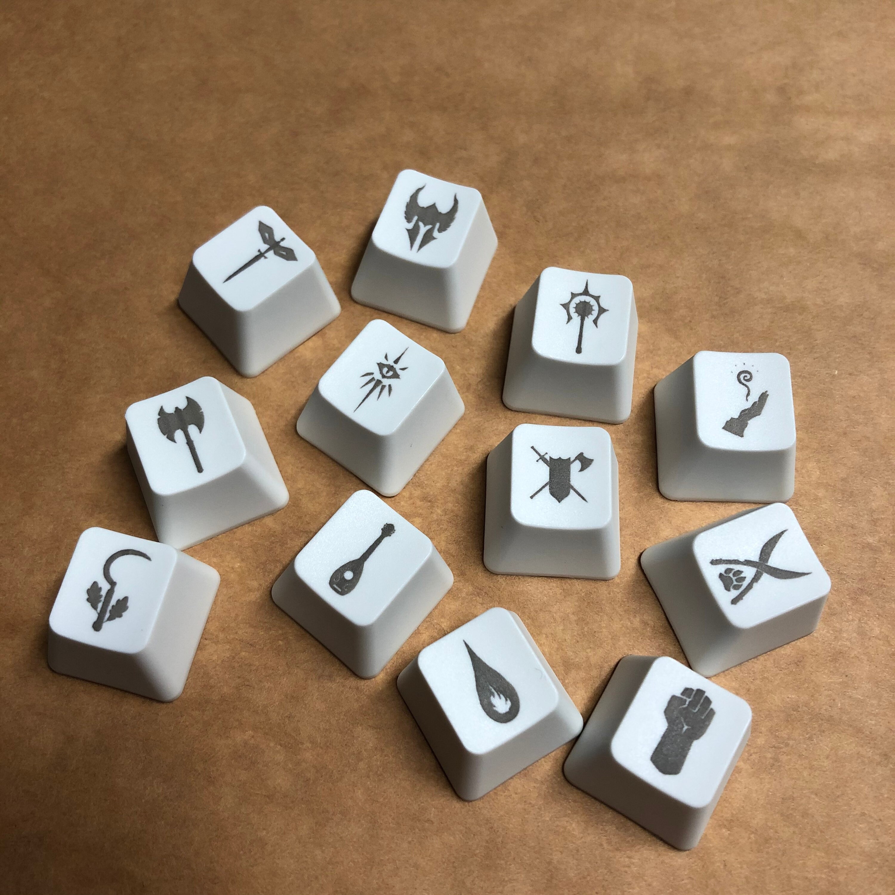 Dnd Class Symbol Keycap Set - Etsy