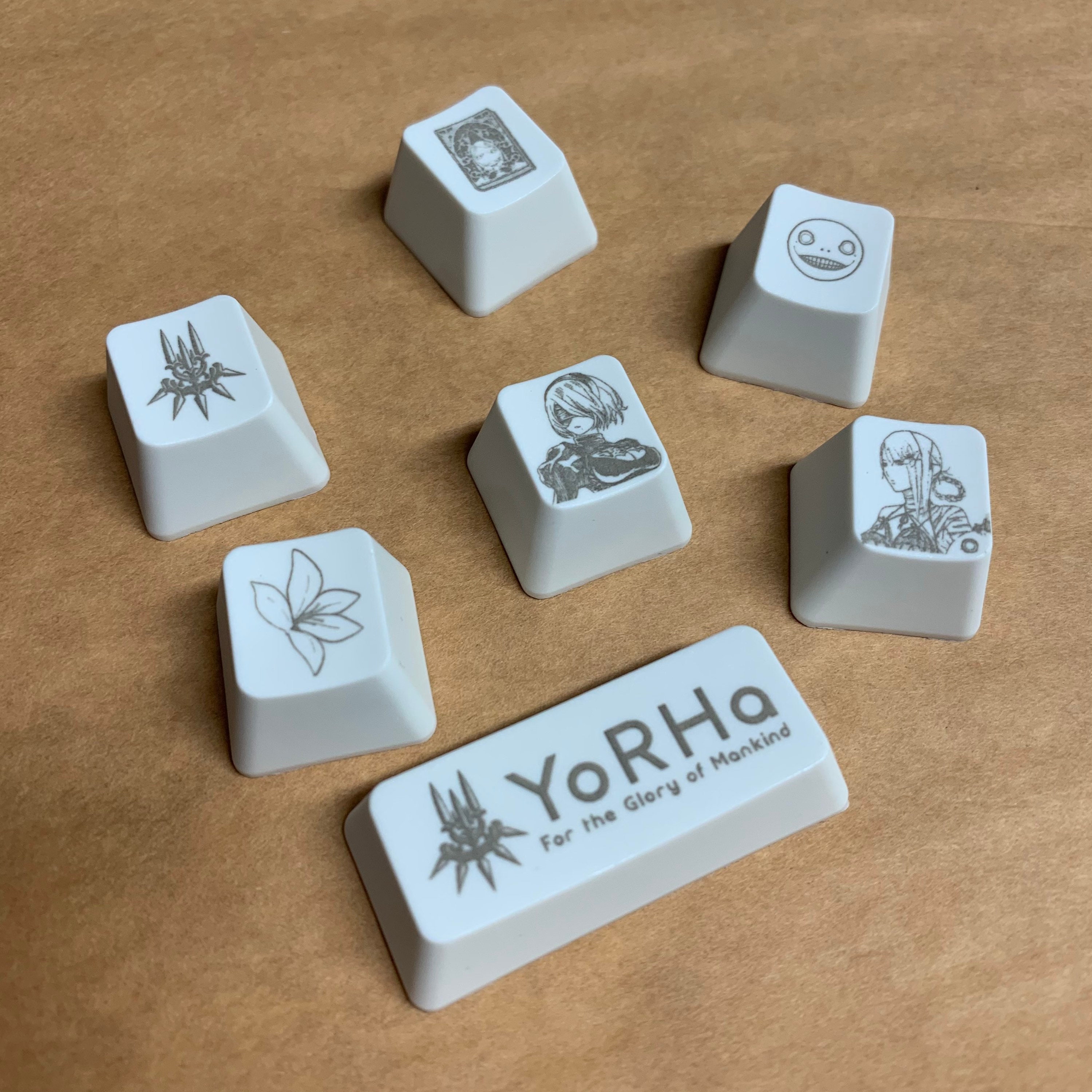 Nier Keycap Set Gestalt Automata Replicant Cherry MX Laser | Etsy