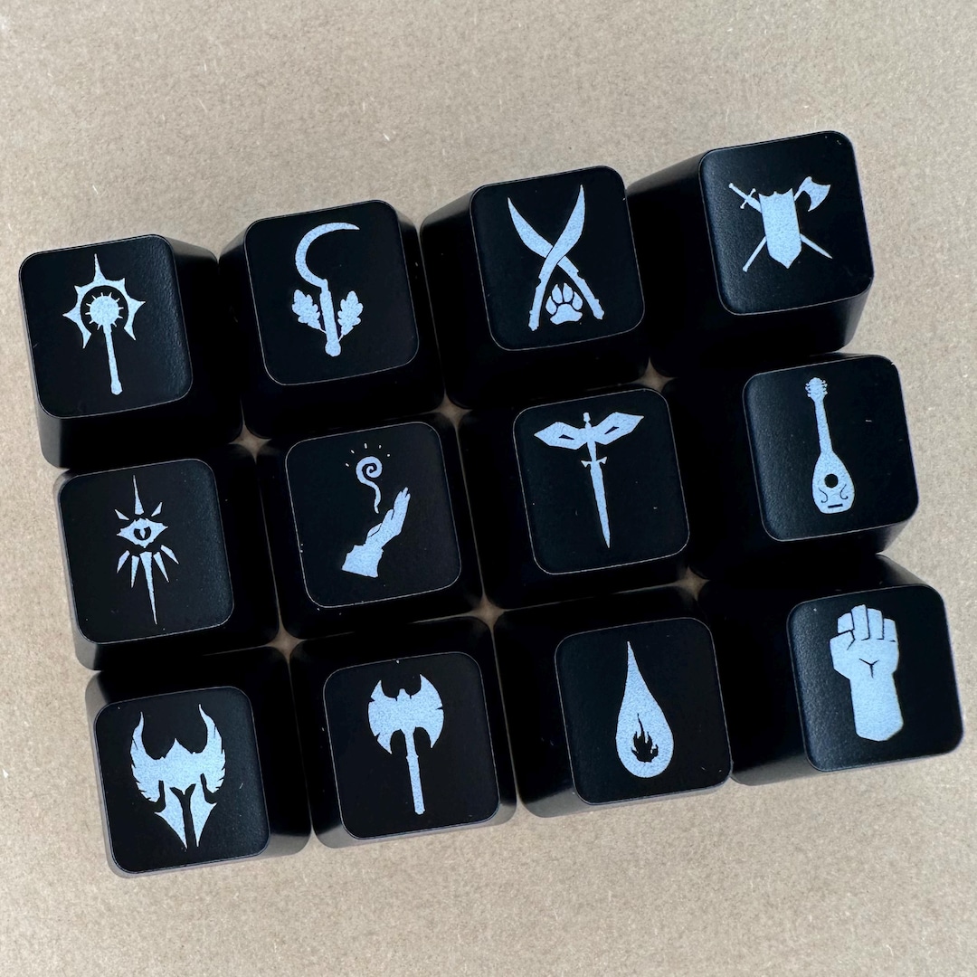 Dnd Class Symbol Keycap Set - Etsy