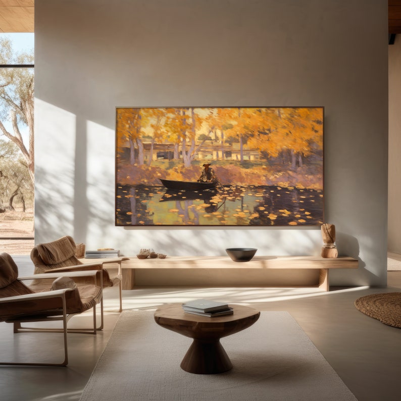 Samsung Frame TV Art, Autumn Art Print, Digital Download, Autumn Leaves ...