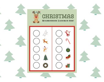 Halloween Neighborhood Scavenger Hunt - Dot Marker - Two Versions - Etsy