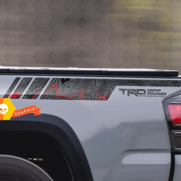 Toyota Trd Offroad Topo Decal - Etsy