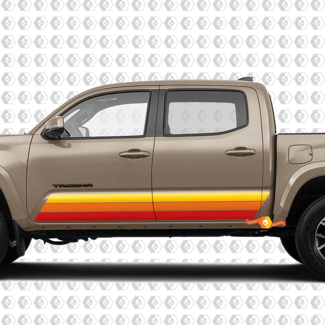 Side Retro Vintage Rocker Panel Fit to Toyota Tacoma TRD Sport - Etsy