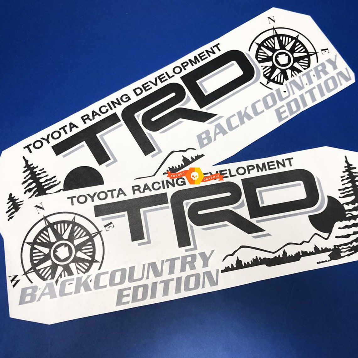 Backcountry Edition 4X4 Bed Side Mountains Compass Tree Decals - Etsy