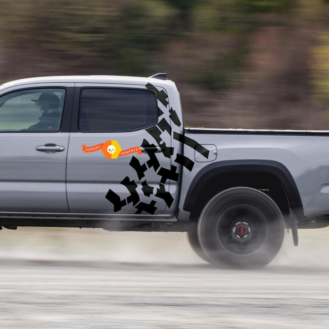 Tire Tracks Fit to Any Truck Toyota Fit to 4runner Sport PRO Side Decal ...