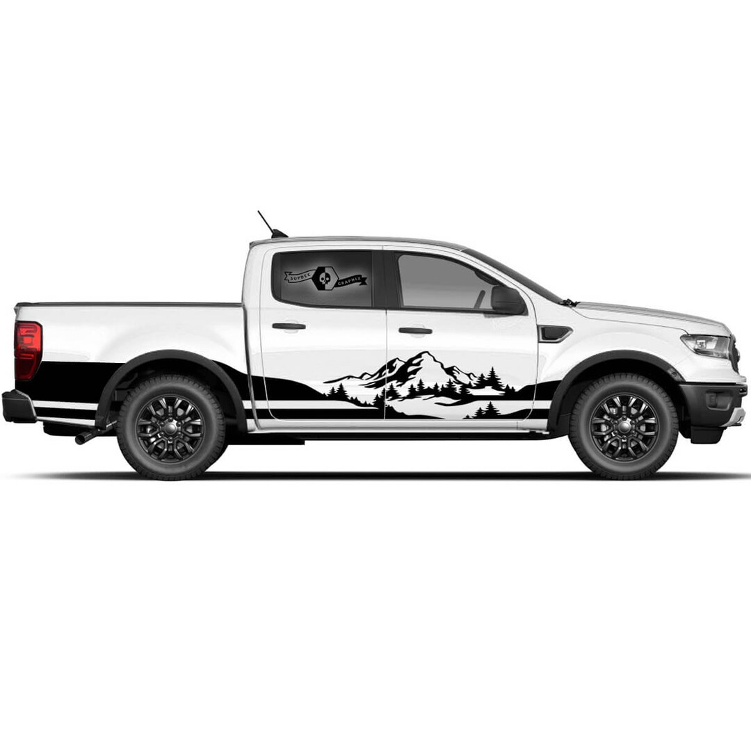 Side Doors Mountain Forest Vinyl Decal Graphics Vinyl Stickers Fit ...