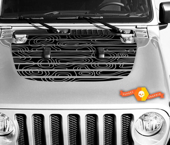 Hood Graphics Vinyl Decal Contour Map Sticker Fit to Gladiator - Etsy