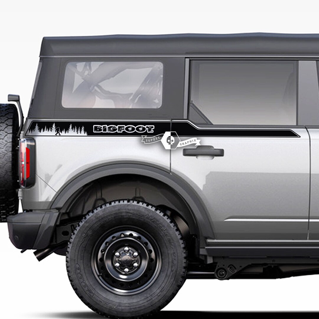 Bigfoot Trees Side Rear Panel Decals Stickers for Bronco 4D - Etsy