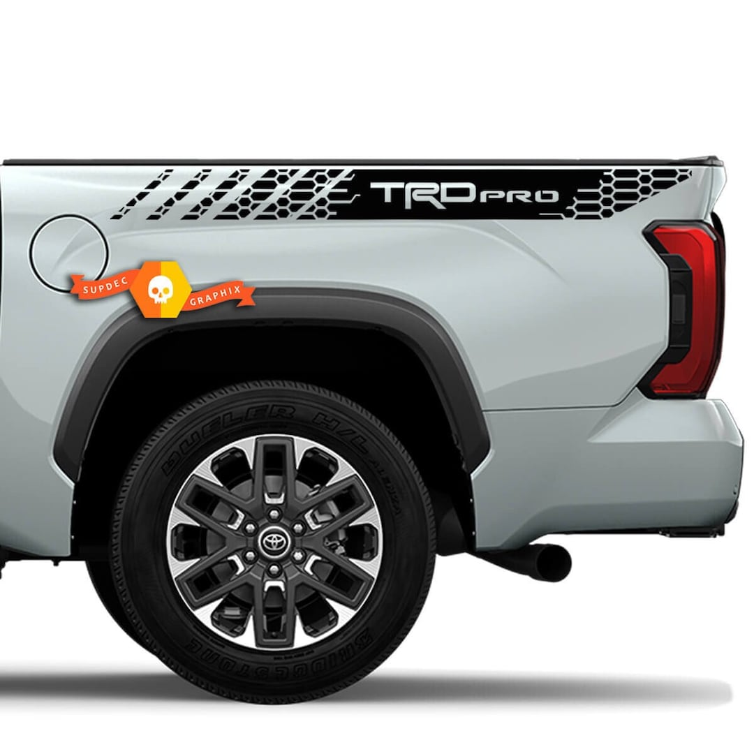 Pair TRD Pro Geometric Shapes Side Bed Vinyl Decal Sticker Graphics ...