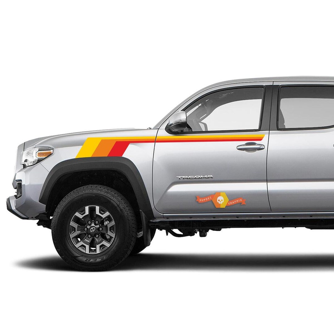 Racing Retro Vintage Stripe Kit Sport 4x4 off Road PRO Decal Fit to ...