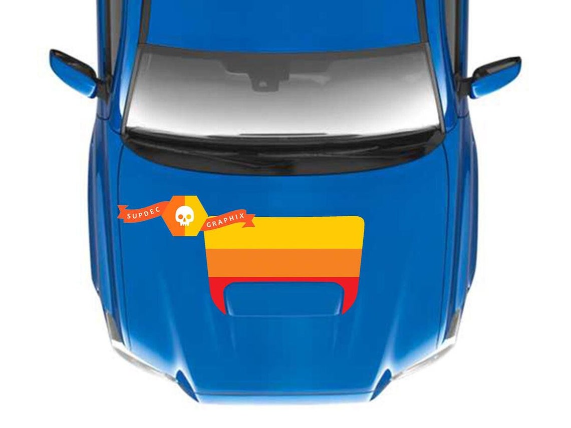 Hood Scoop Racing Tricolor Decal Graphics Fit to Toyota Tacoma - Etsy