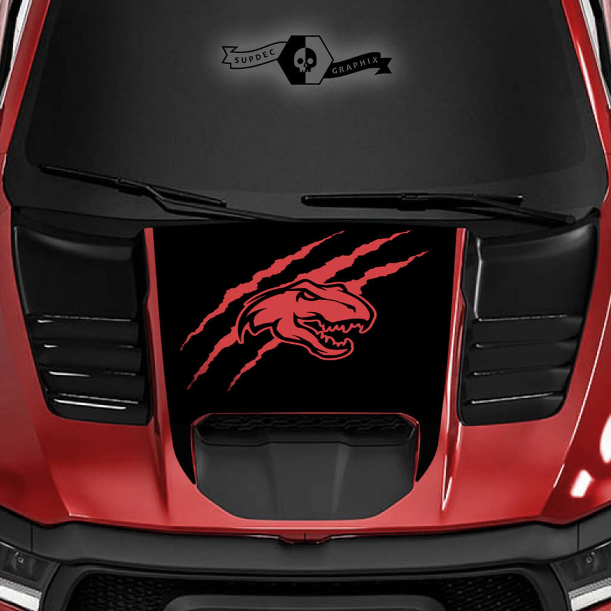 TRX T-rex Hood Scratch Claws Truck Vinyl Decal Graphic Fit Ram 2022 ...