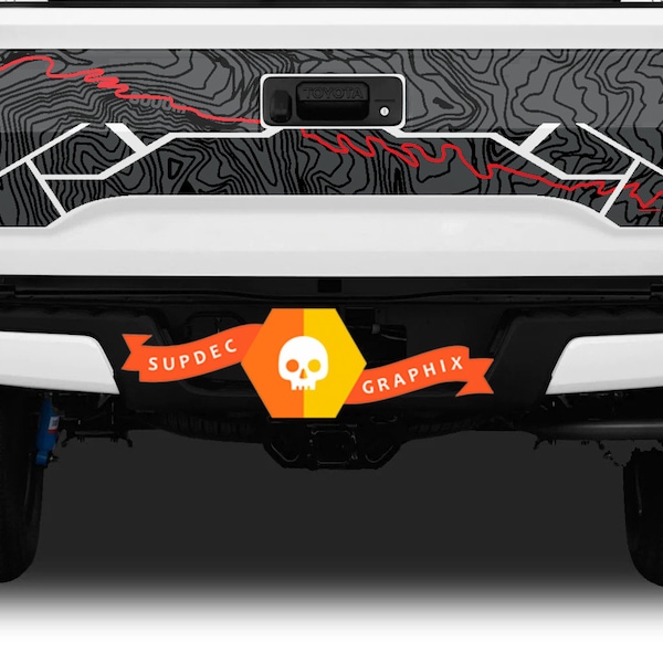 Topographic Tacoma Decals - Etsy
