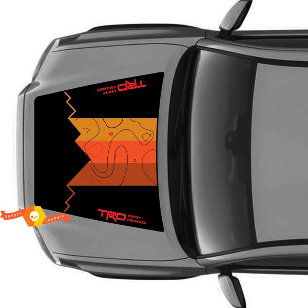 Off Road Topography Vinyl Decal - Etsy