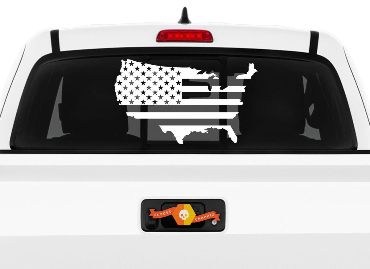 American Flag USA US United States America Decal Sticker Truck Car ...