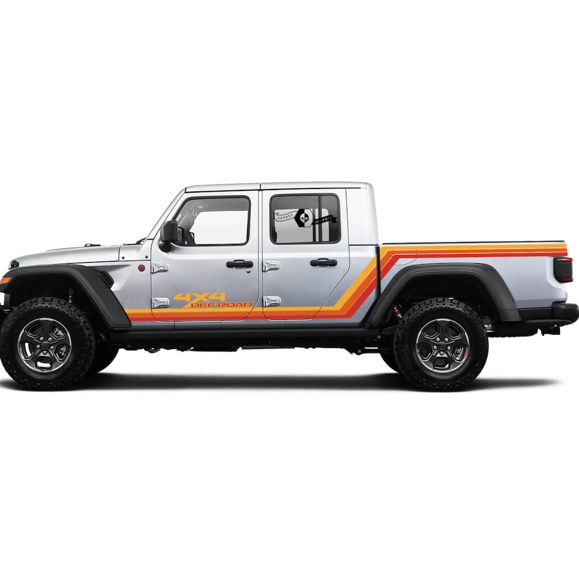 Graphic Kits Retro Vintage 4x4 Off-road Stripe Kit Sport for Gladiator ...