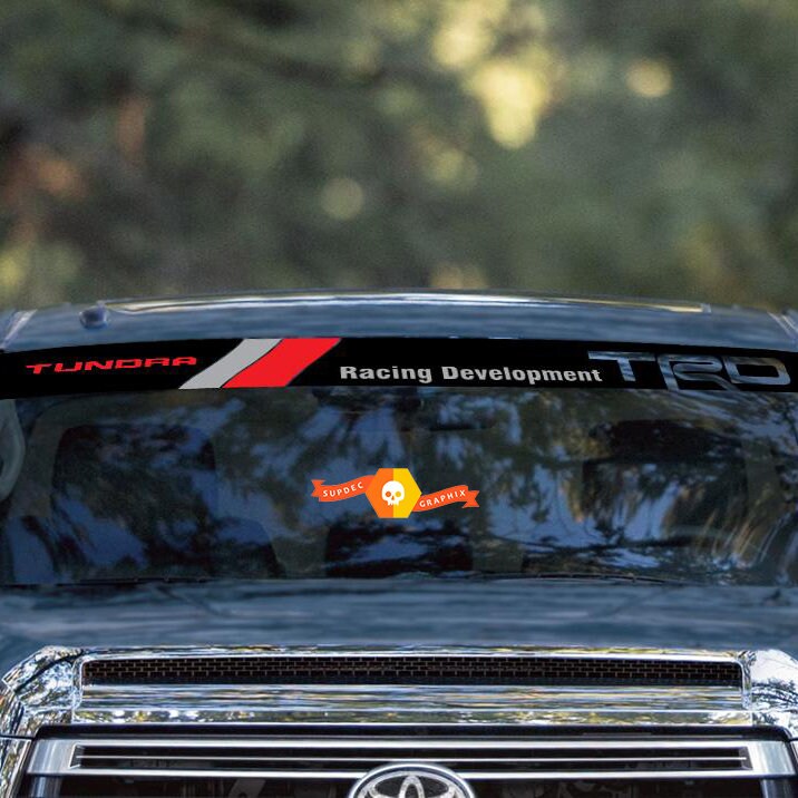 TRD Tundra Racing Development Vintage Old Style Logo Windshield Sticker ...