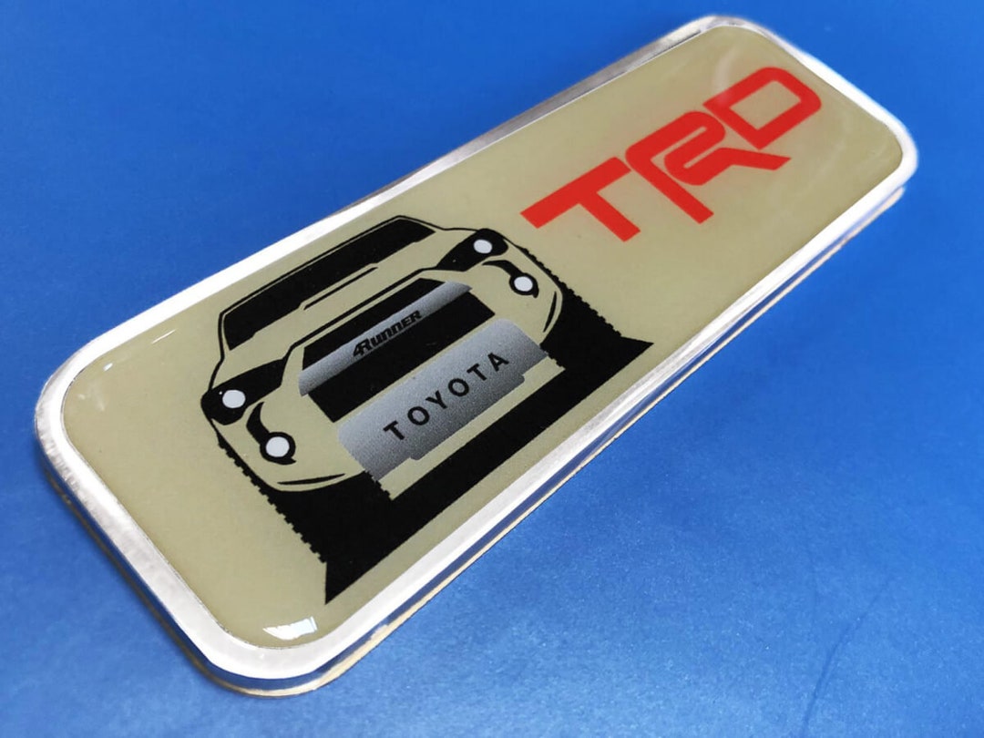 TRD 4runner Metal Aluminum Badge Bed Side Emblem Aluminium - Etsy