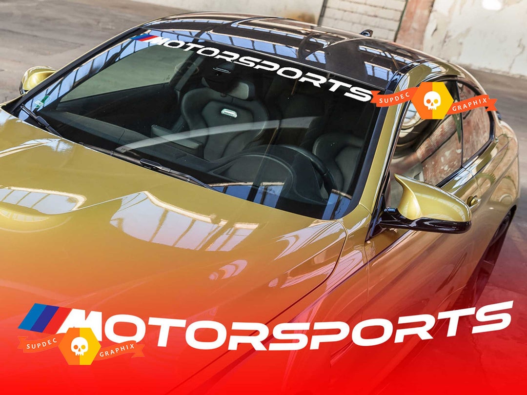 Motorsports New Windshield Banner Vinyl Decals Stickers - Etsy