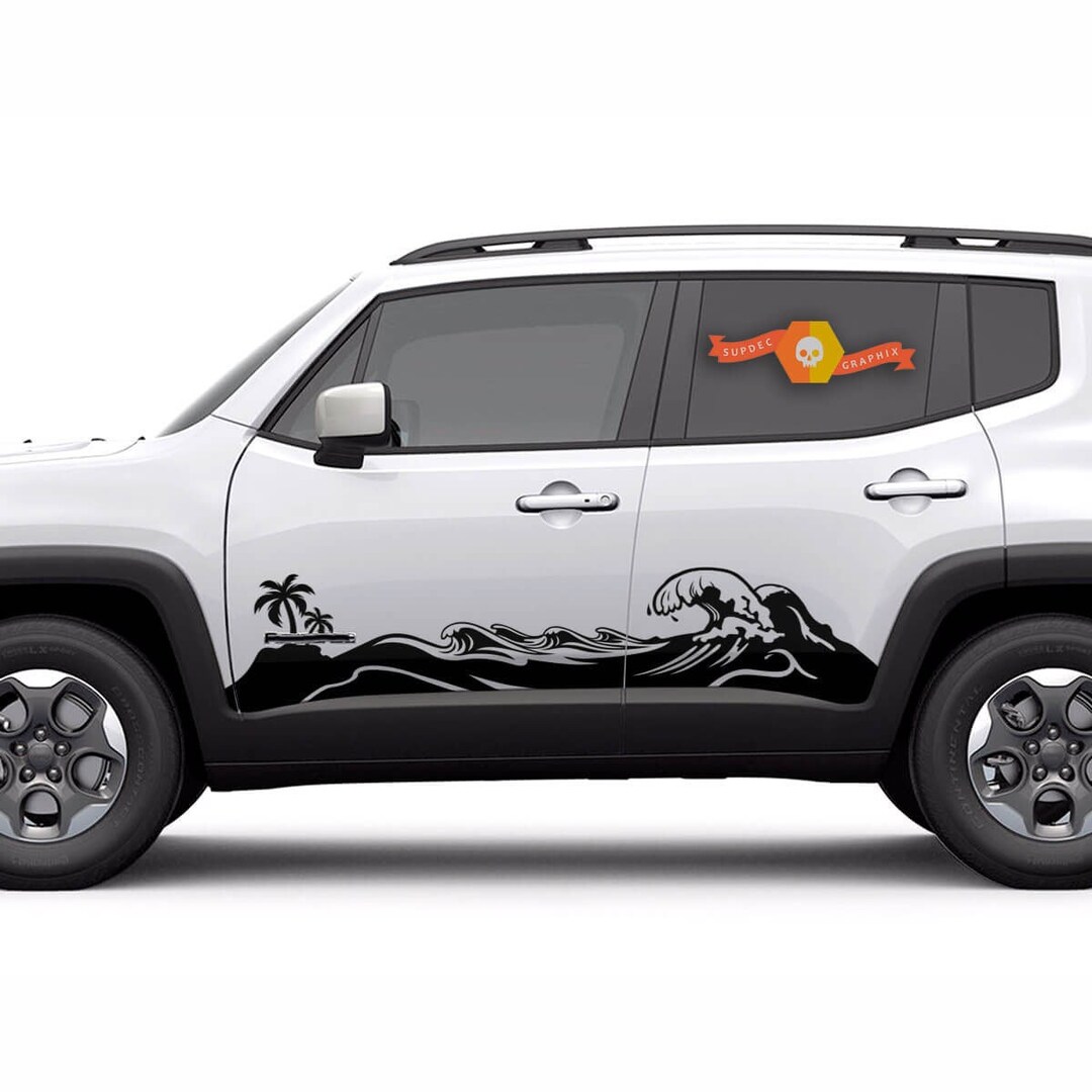 Rocker Panel Beach Waves Vinyl Sticker Decals for Renegade - Etsy