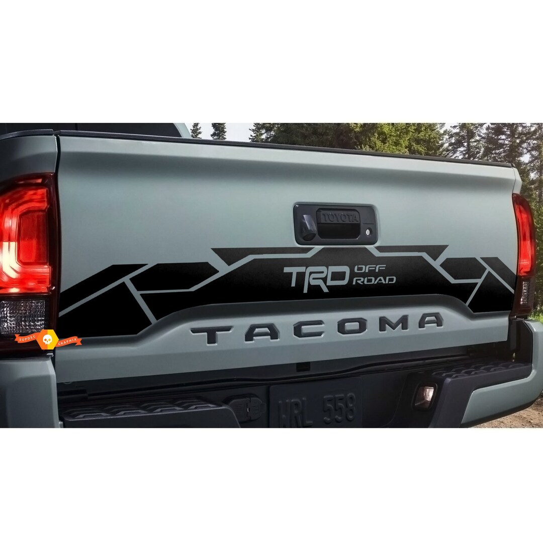 TRD 4x4 PRO Sport off Road Racing Development Tailgate Vinyl Stickers ...