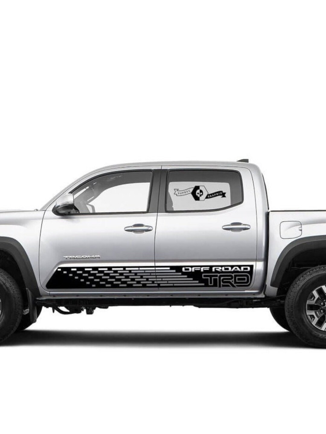 2X Side Pixel Vinyl Decals Rocker Panel Racing Graphics Sticker Kit off ...