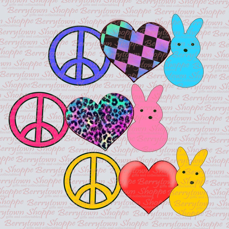 Peep Love and Peace Digital Download PNG and SGV File for - Etsy