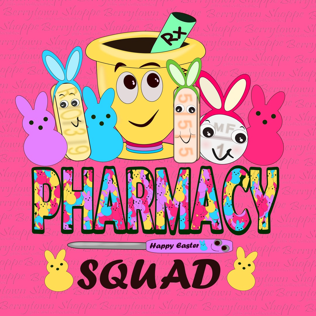Pharmacy Squad Easter SGV and PNG File Download - Etsy