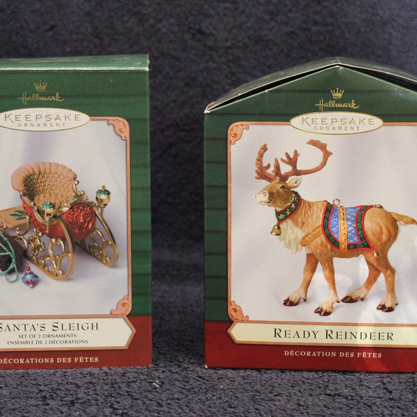 Sleigh and Reindeer - Etsy