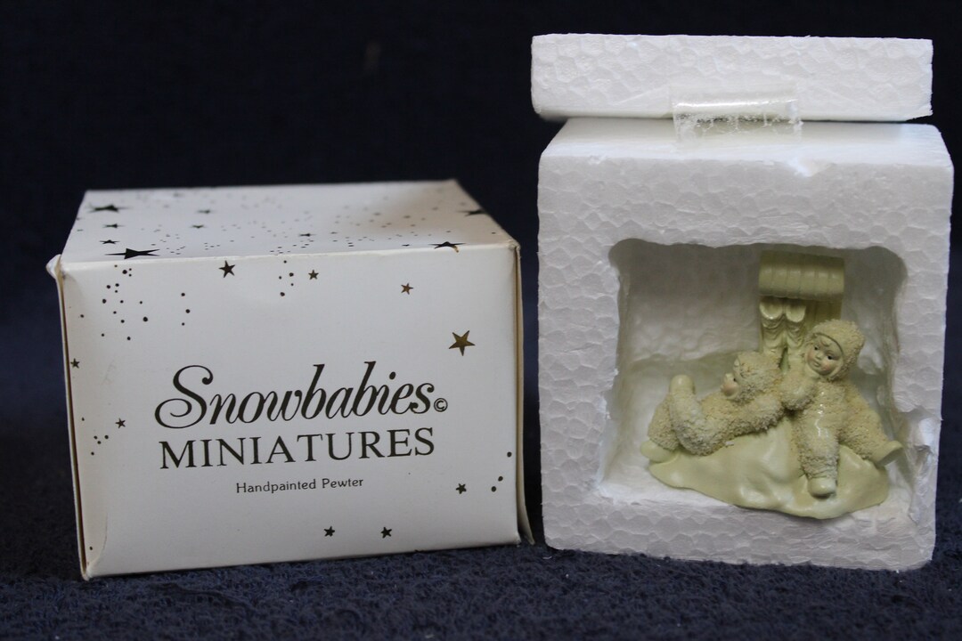 Snowbabies Miniatures Pewter How Many Days Til Christmas Box L#19-23/ ...