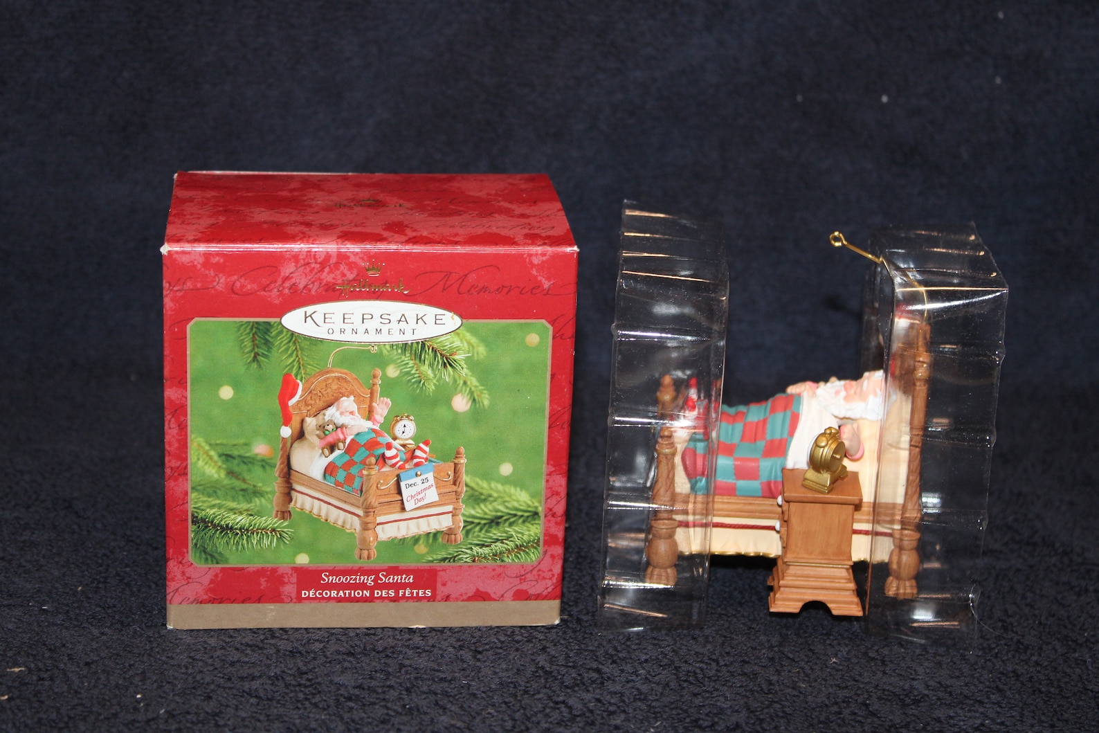 Choice: Hallmark Keepsake Ornament 2001 Snoozing Santa Wind up Animated ...