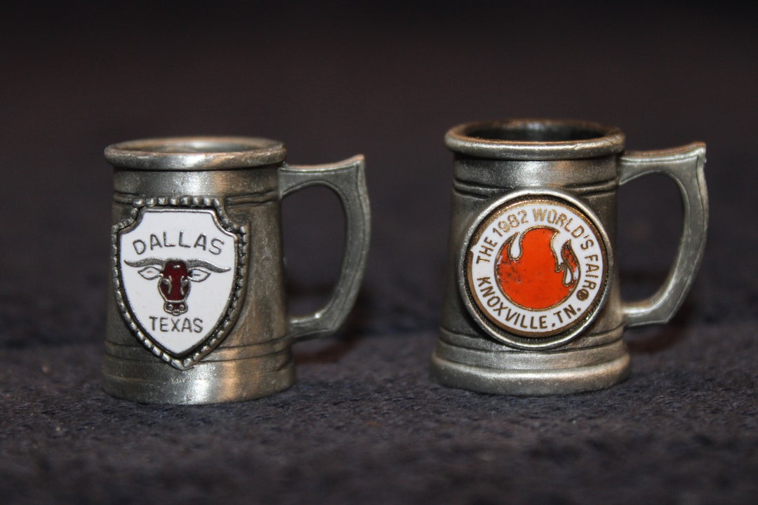 Choice: Vintage Mini Fort Pewter Souvenir Tankard Mug Taxes OR Fort ...
