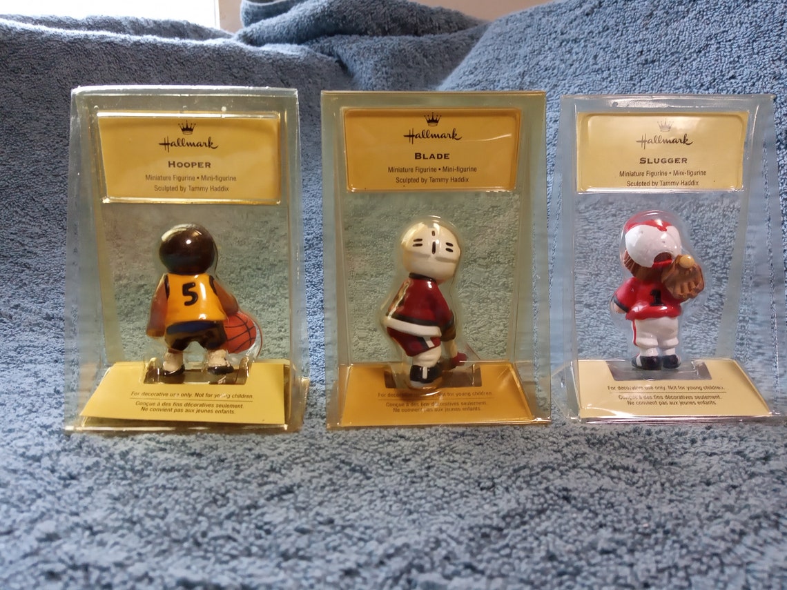 Hallmark 2000 Merry Miniatures Kids Collection Hooper, Blade, Slugger ...