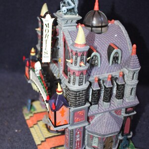 Lemax Spooky Town Mortis Theater Lighted & Animated Building Working ...