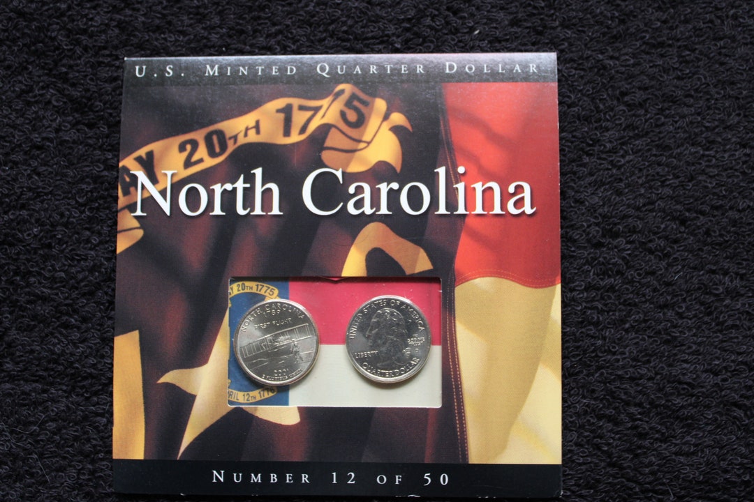 State Quarters Coins of America U.S. Minted Quarter Dollar #12 North ...