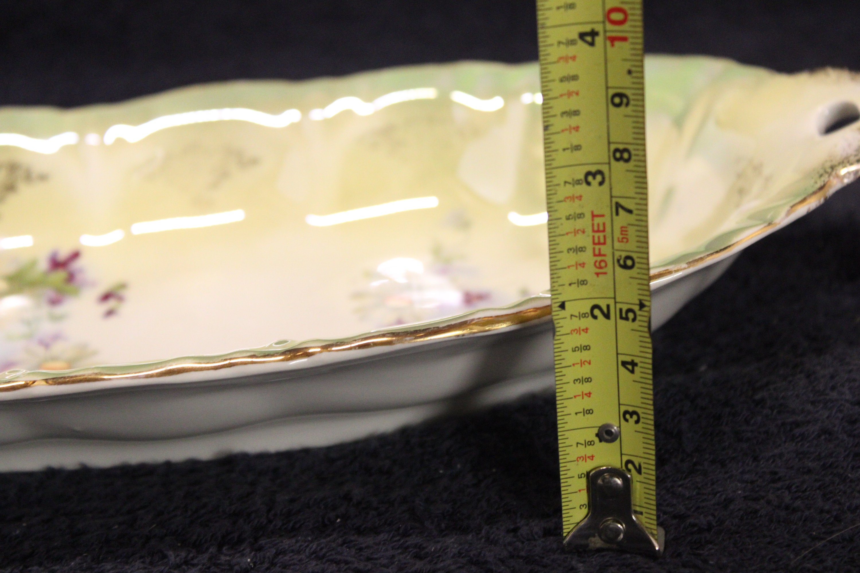 Vintage Victorian Style Stinthal Hand Painted Porcelain Oval Dish ...