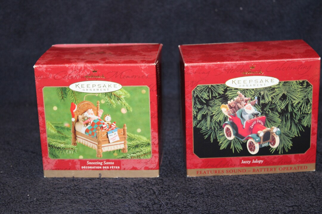 Choice: Hallmark Keepsake Ornament 2001 Snoozing Santa Wind up Animated ...