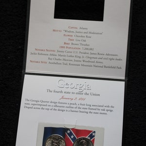 State Quarters Coins of America U.S. Minted Quarter Dollar #4 Georgia ...