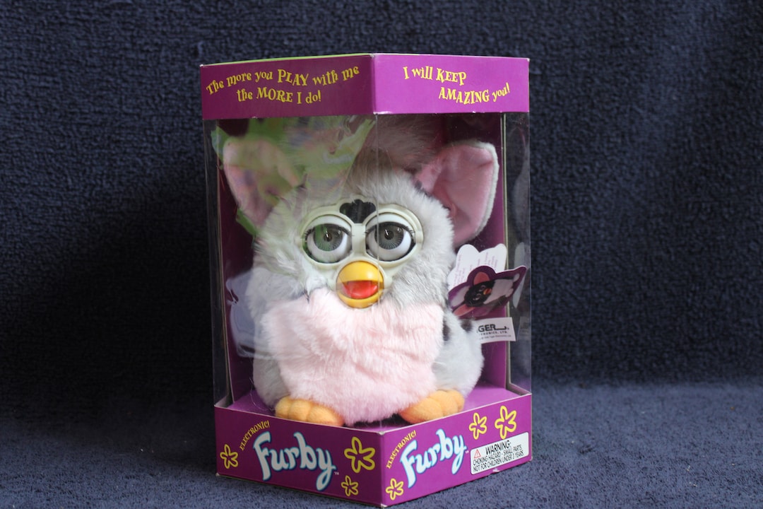 Vintage Furby Model 70-800 Grey and Pink Fur S2-5 - Etsy