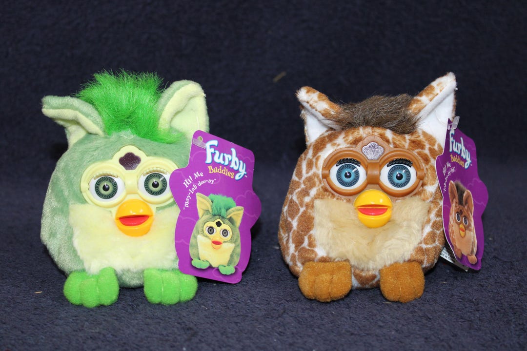 Choice : Furby Buddies Plush "hug Fan" Stuffed Animal 1999 Tag OR 1999 ...