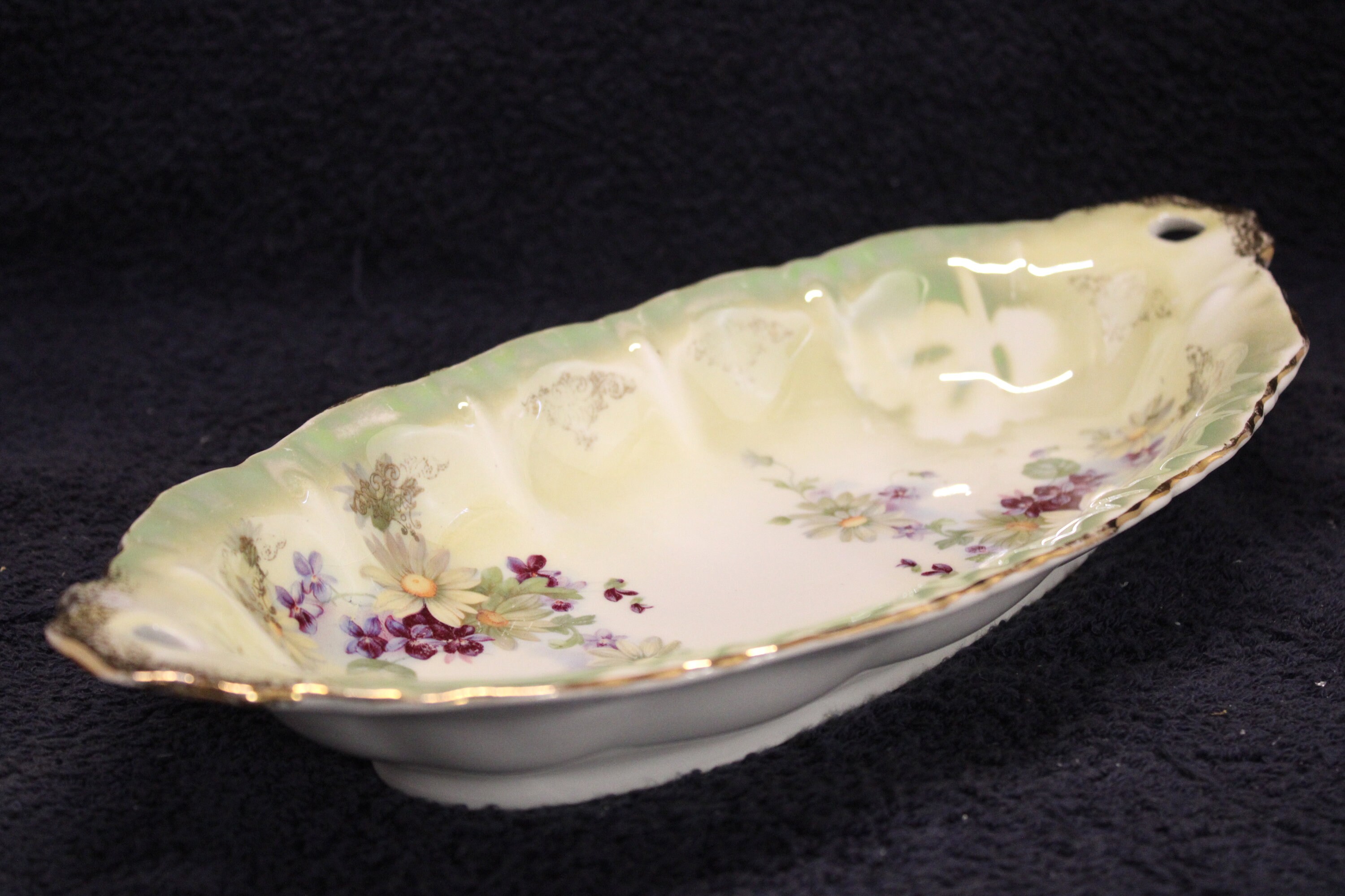 Vintage Victorian Style Stinthal Hand Painted Porcelain Oval Dish ...